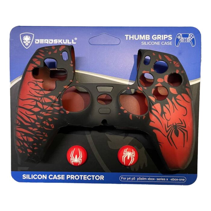 Deadskull controller silicone case with grips Spider-Man black/red