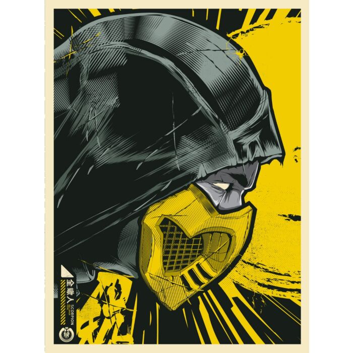 Mortal Kombat Scorpion's Head - Portrait