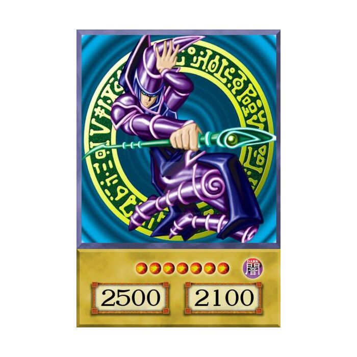 Yugi Oh Dark Magician Card - Portrait