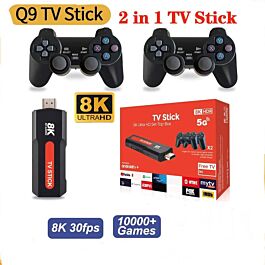 Q9 Dual System Game Stick 8K Retro Video Games Console with Wireless ...